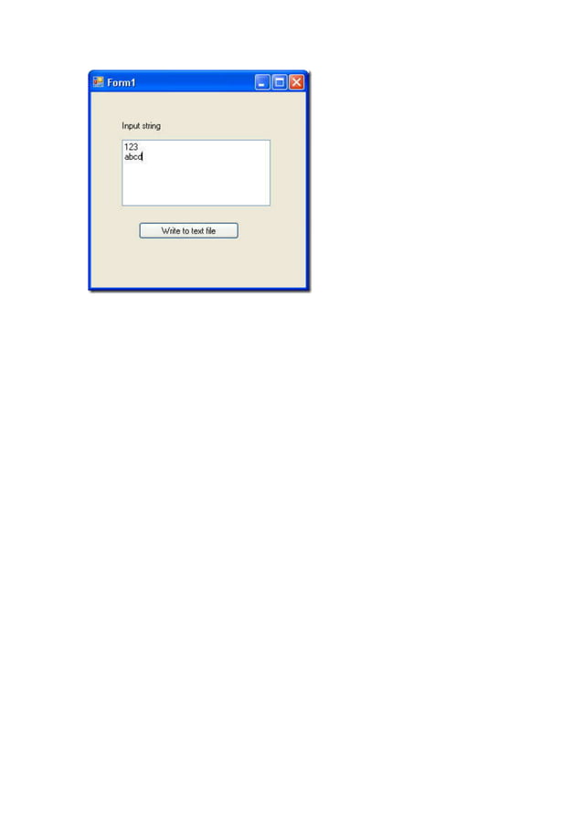 Write text file in c# | PDF
