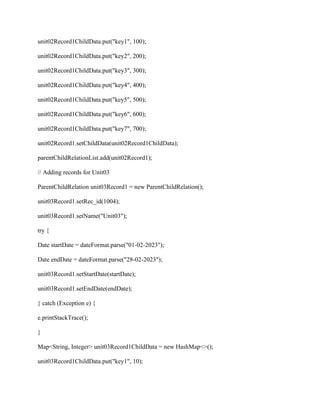 Write the main method in java to execute the below class and represen ...