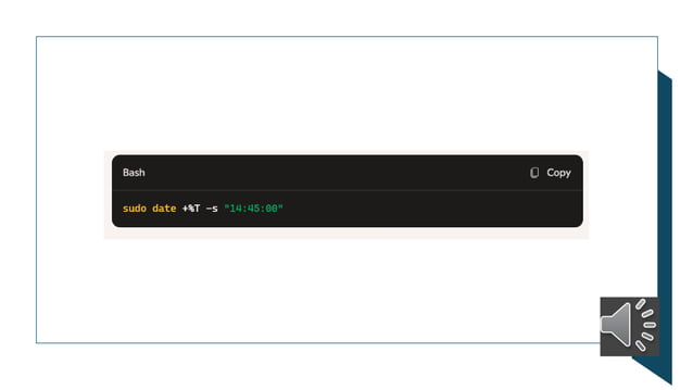 Write the steps to change the system date and time using Linux commands..pptx