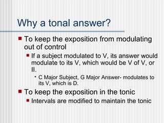 Writing a Tonal Answer | PPT | Classical Music | Music