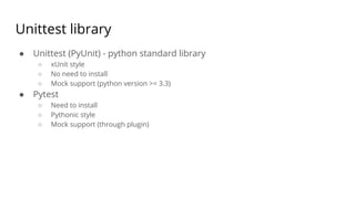 Write unit test from scratch | PPT