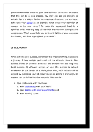 personal success strategies | PDF