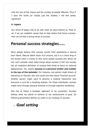personal success strategies | PDF
