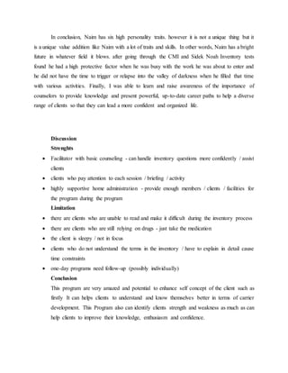 Write up case study career | DOCX