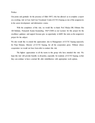 Write up case study career | DOCX