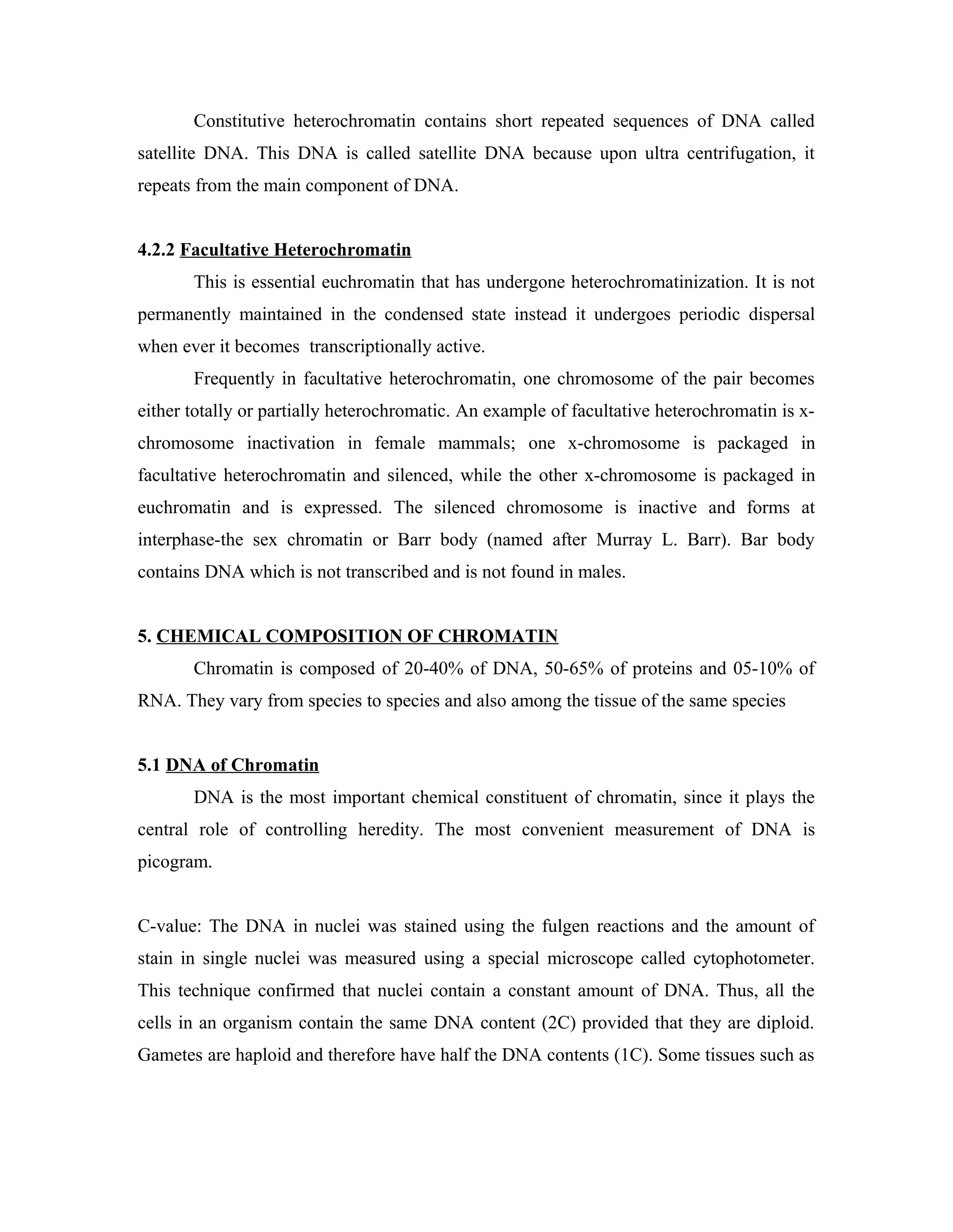 STRUCTURE AND ORGANIZATION OF CHROMATIN | DOC