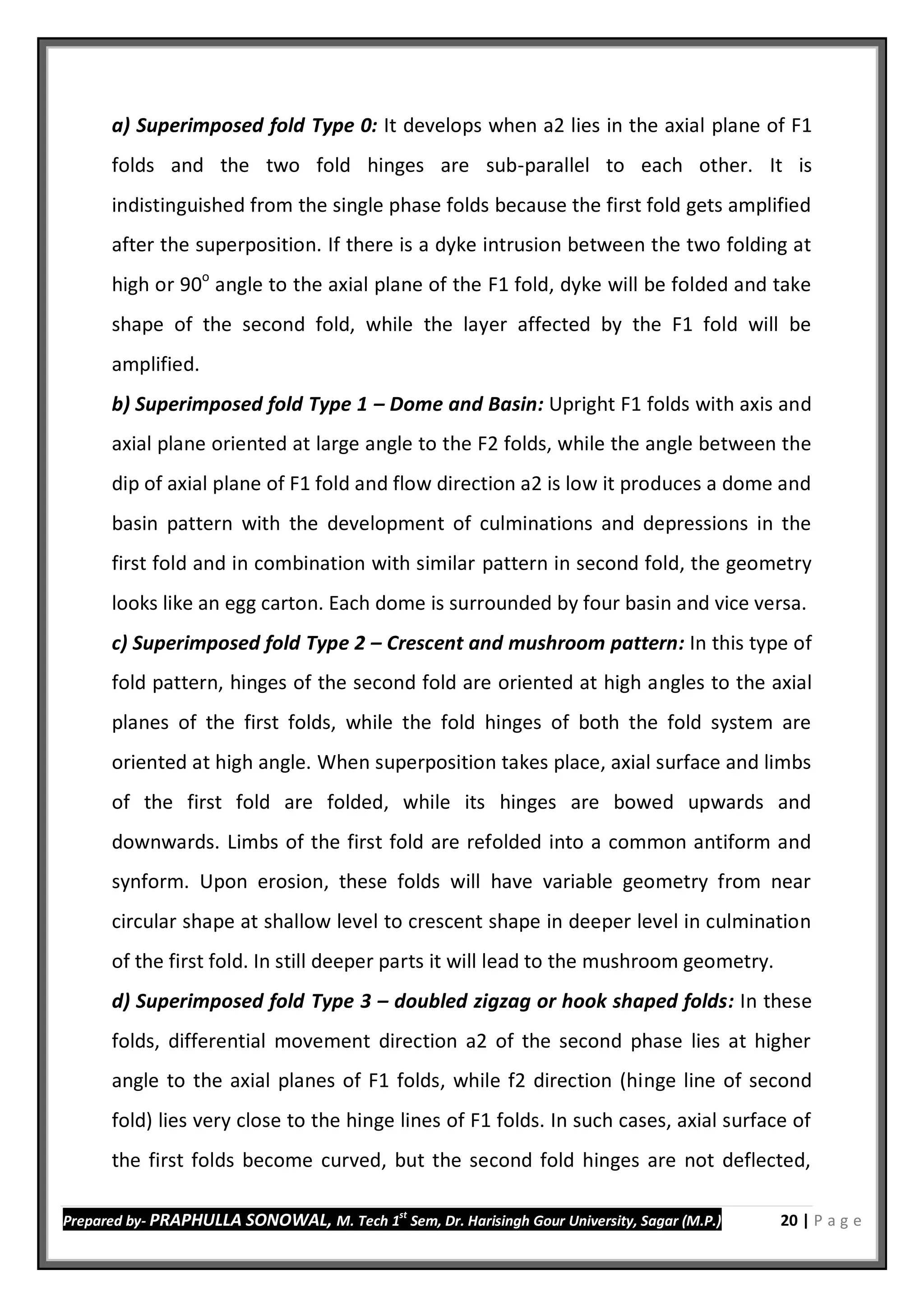 Fold, its element, classification & Mechanism | PDF