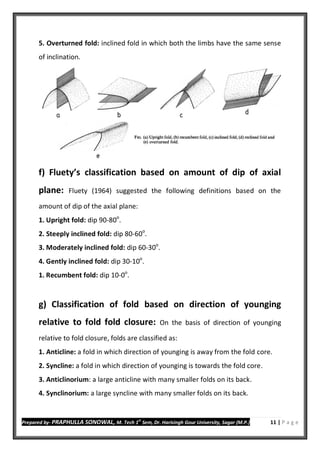 Fold, its element, classification & Mechanism | PDF