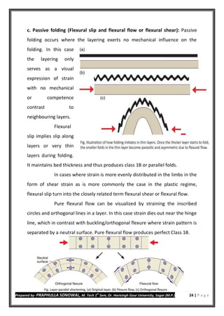 Fold, its element, classification & Mechanism | PDF