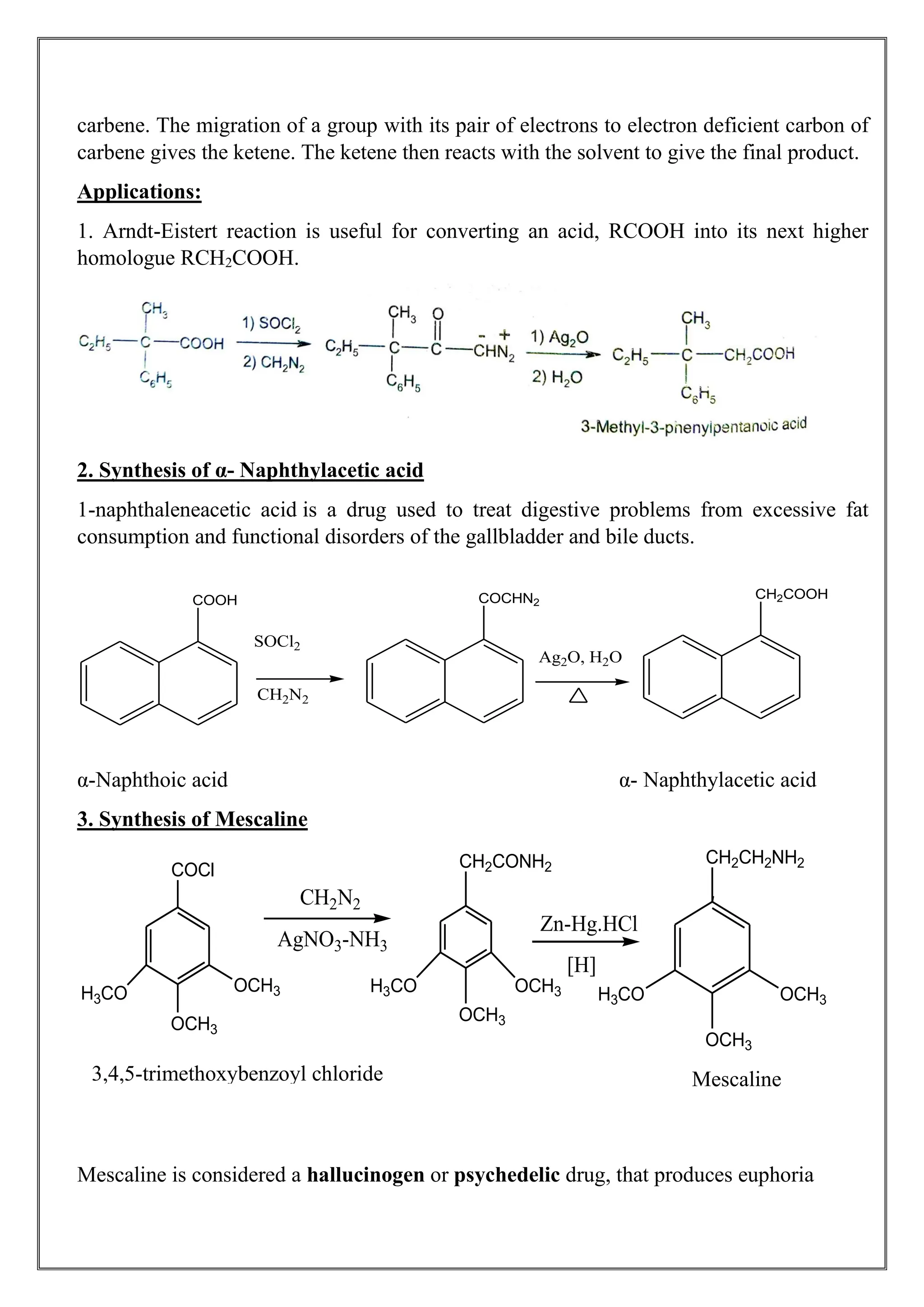 WRITE UP ON REARRANGEMENT REACTION PDF NOTES | PDF