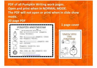 Write With The Pumpkins | PPT