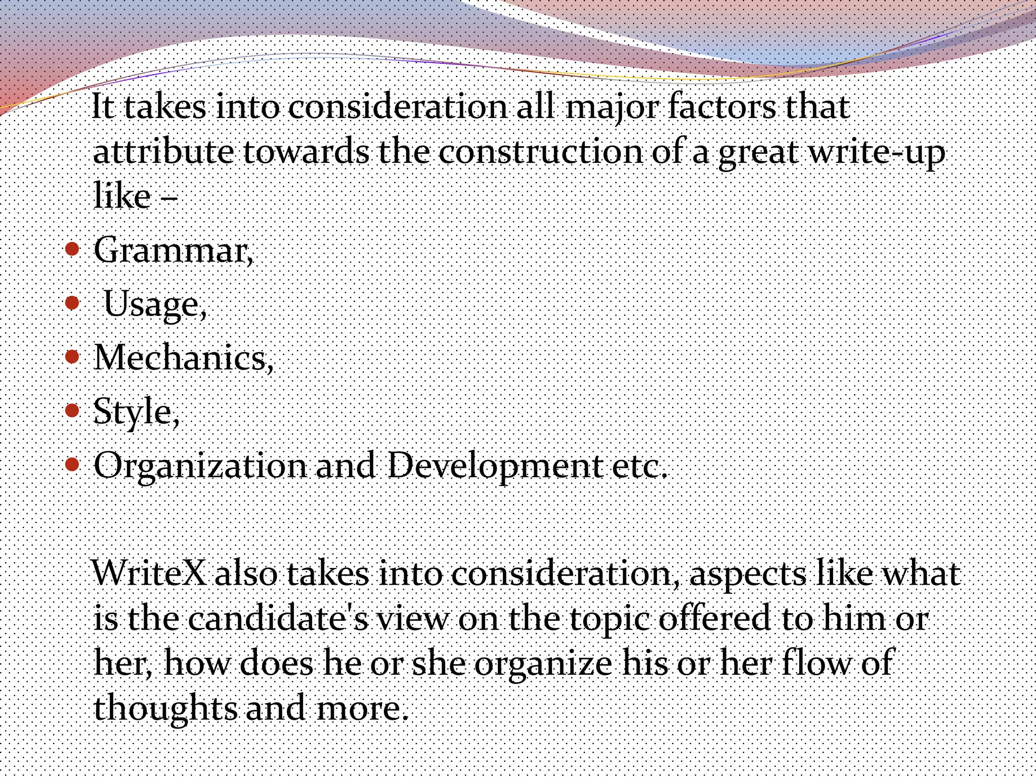 WriteX and {awa} Analytical Writing Assessment | PPTX