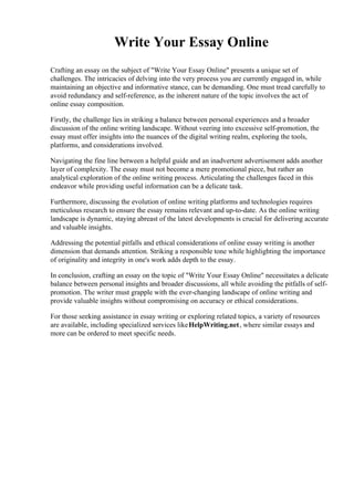Write Your Essay Online.pdf