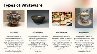 Probable Failures and Remedies of Whiteware | PPTX
