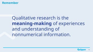 Writing research statement for qualitative research | PPTX