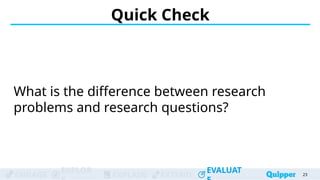 Writing research statement for qualitative research | PPTX