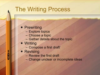 Writing | PPT