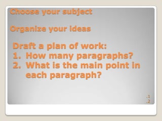 Writing | PPTX | Education