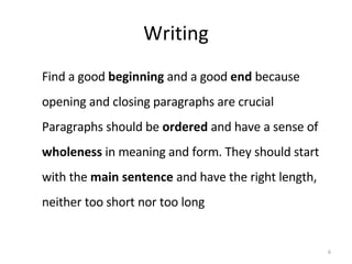 Writing | PPT