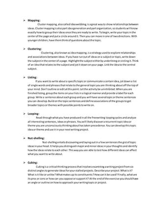 Writing as a process | PDF