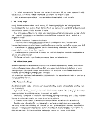 Writing process | DOCX | Freelance Writing | Content Production