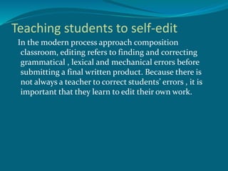 teaching writing in L2 | PPTX