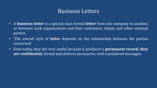 Writing - Letter Writing | PPTX