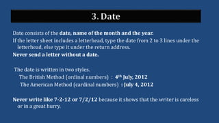 Writing - Letter Writing | PPTX