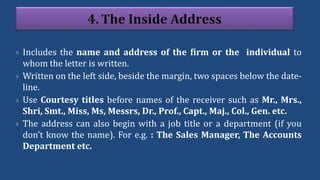 Writing - Letter Writing | PPTX