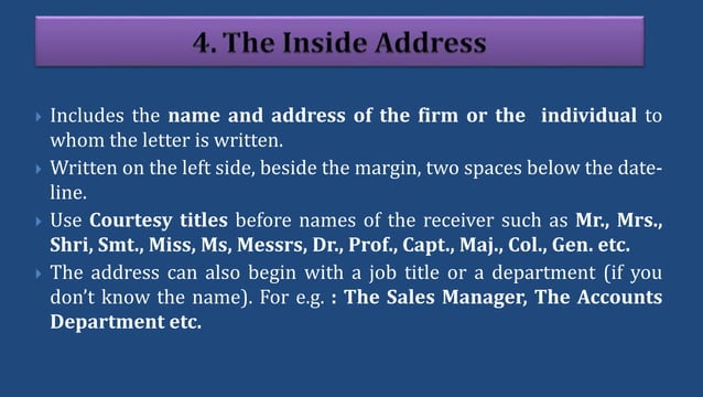 Writing - Letter Writing | PPTX