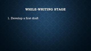 PLANNING STAGES OF WRITING A TECHNICAL REPORT | PDF