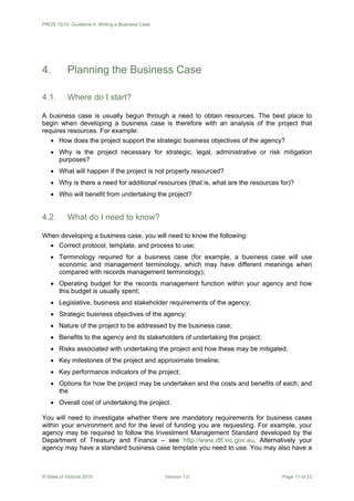 Writing a business case | PDF