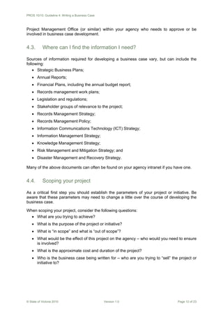 Writing a business case | PDF