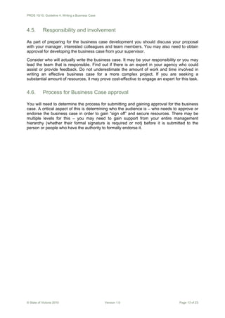 Writing a business case | PDF