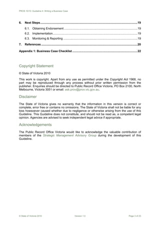 Writing a business case | PDF