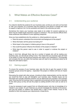 Writing a business case | PDF