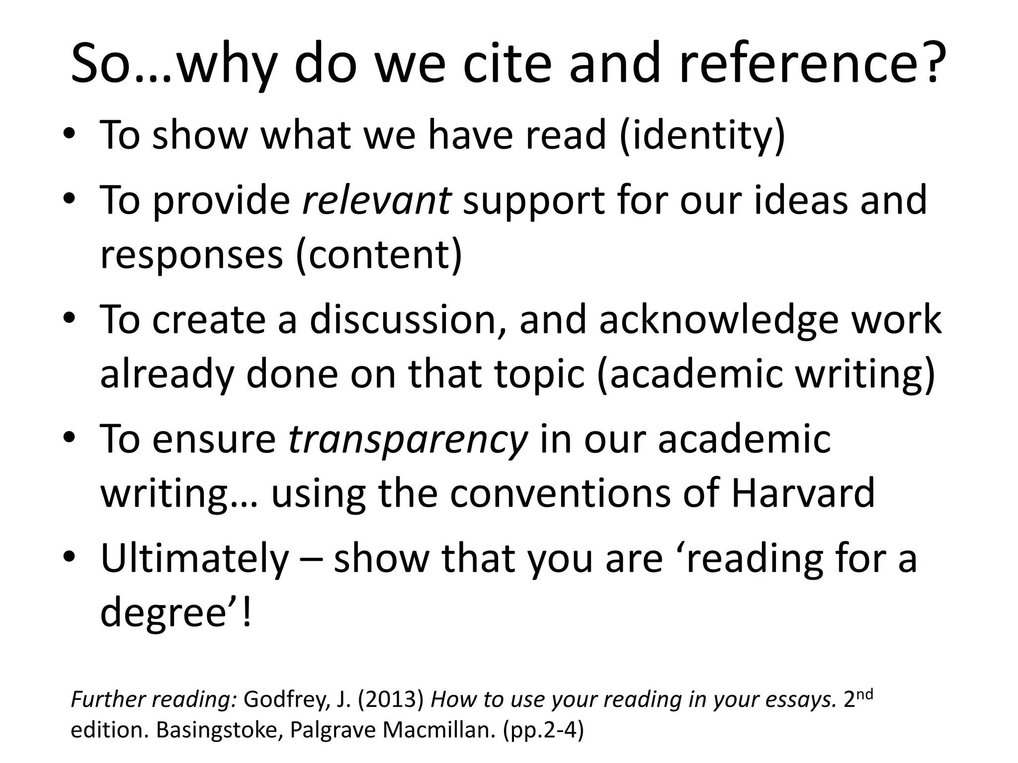 Academic Writing and Referencing for Students | PPTX
