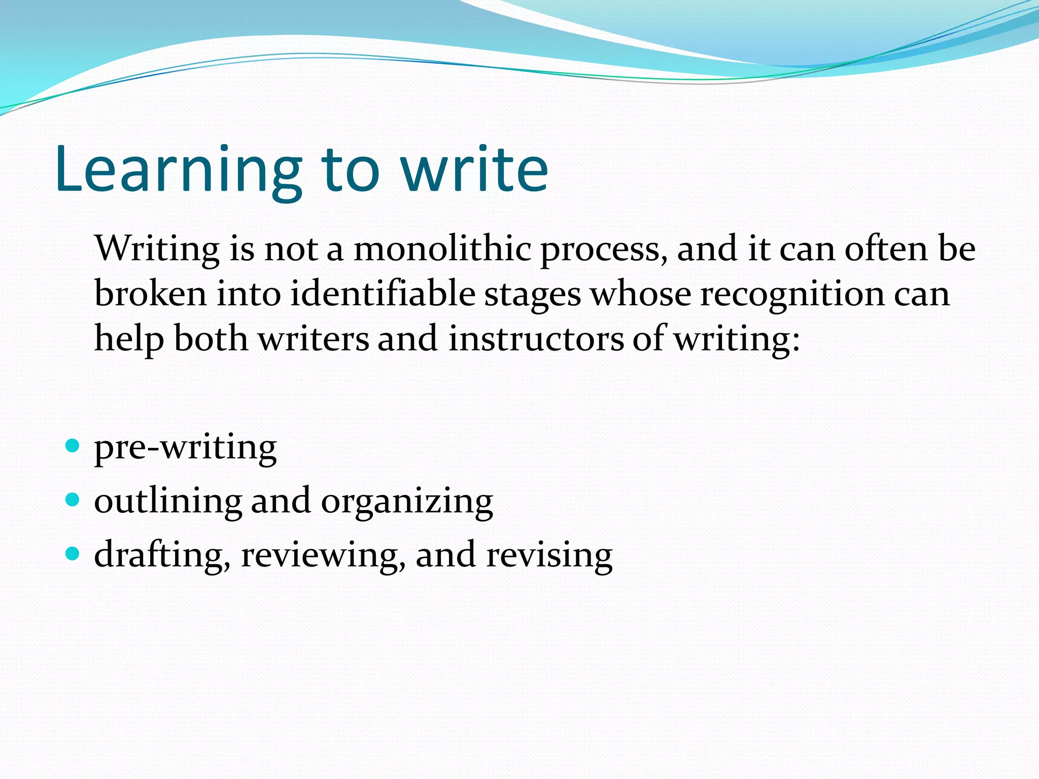 Writing in the Disciplines | PPTX