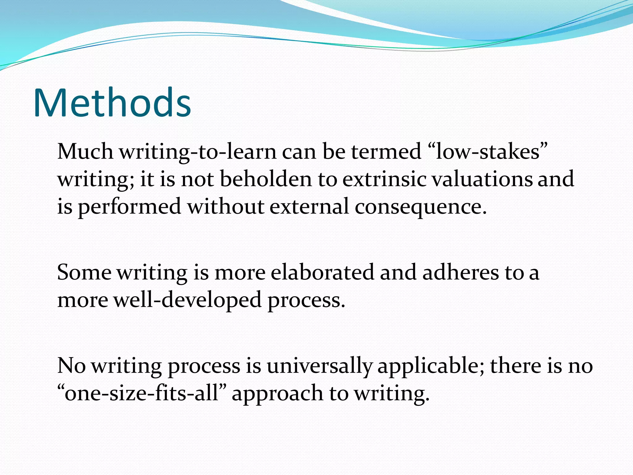 Writing in the Disciplines | PPTX