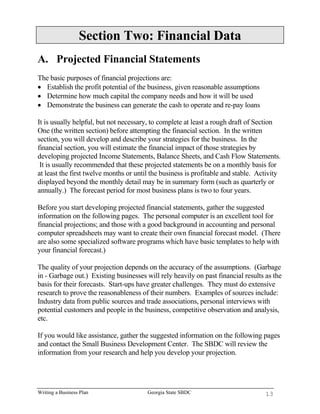 Learn to Write a Business Plan | PDF