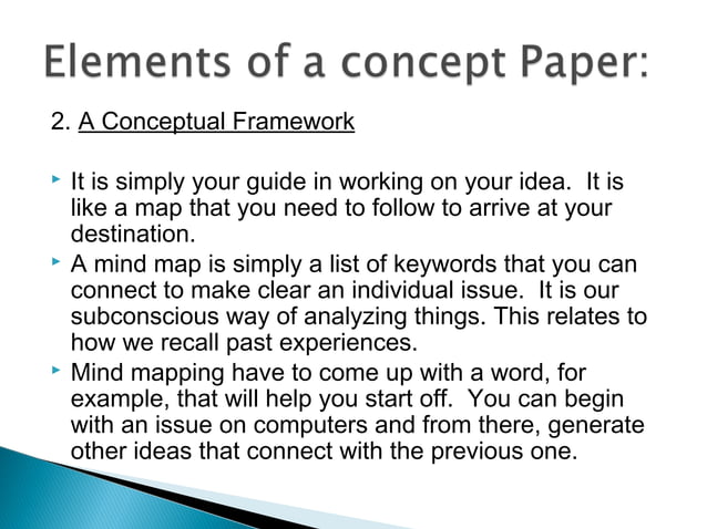 Writing a-concept-paper | PPT | Science