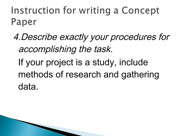 Writing a-concept-paper | PPT | Science