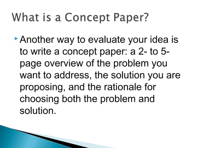 Writing a-concept-paper | PPT | Science