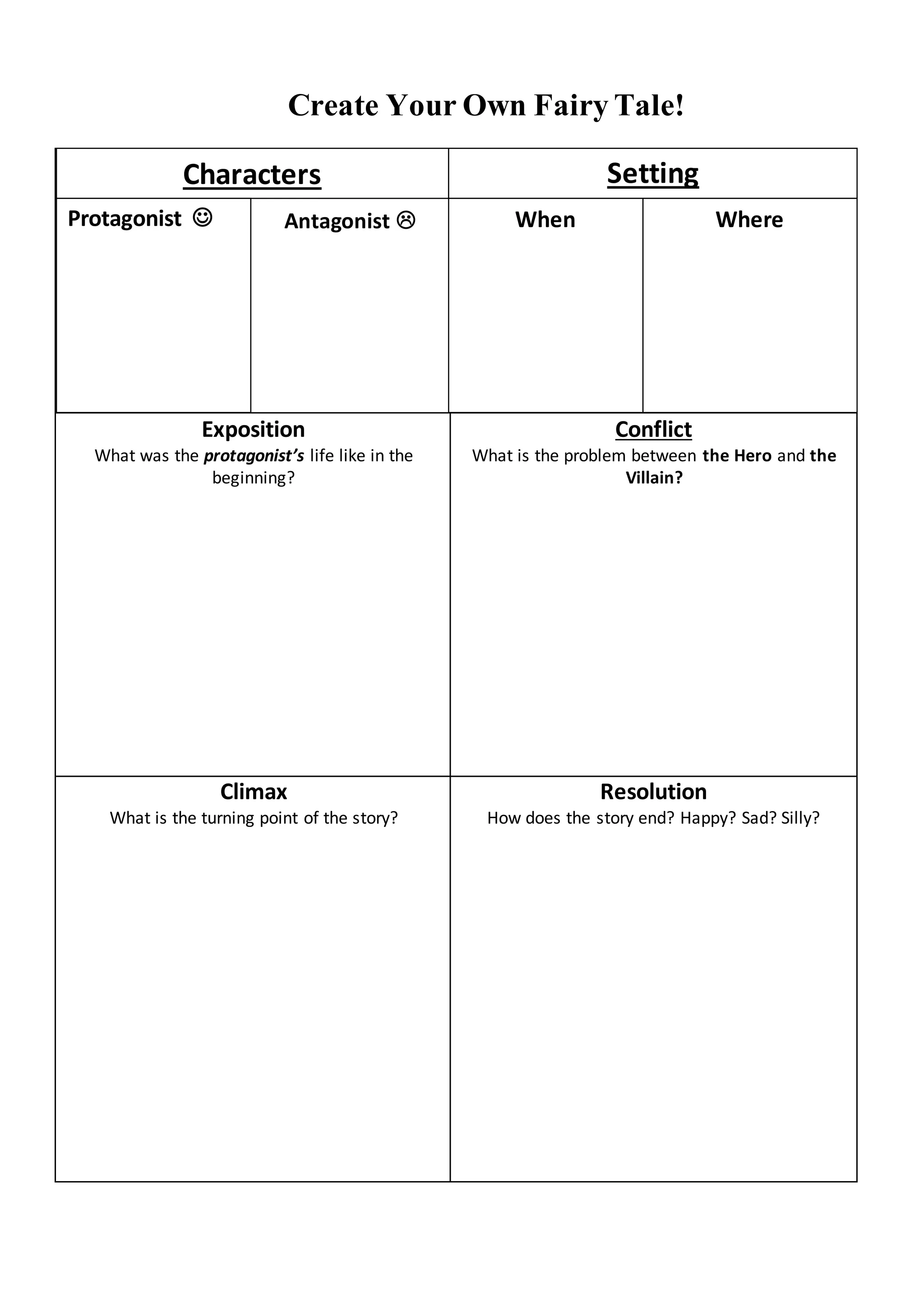 Writing a-fairytale-worksheet (writing acivities) | DOCX
