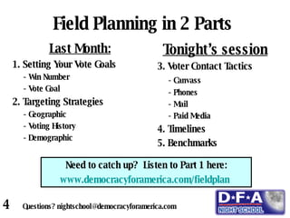 Writing A Field Plan Part 2 | PPT