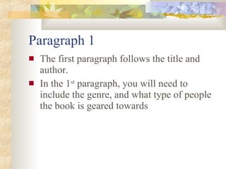 Writing A Good Book Review | PPT