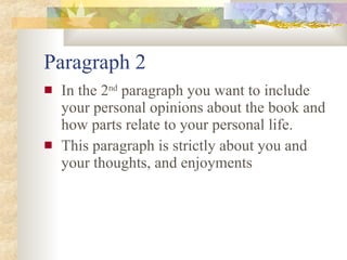 Writing A Good Book Review | PPT