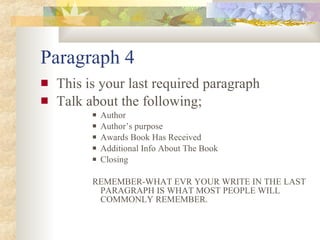 Writing A Good Book Review | PPT
