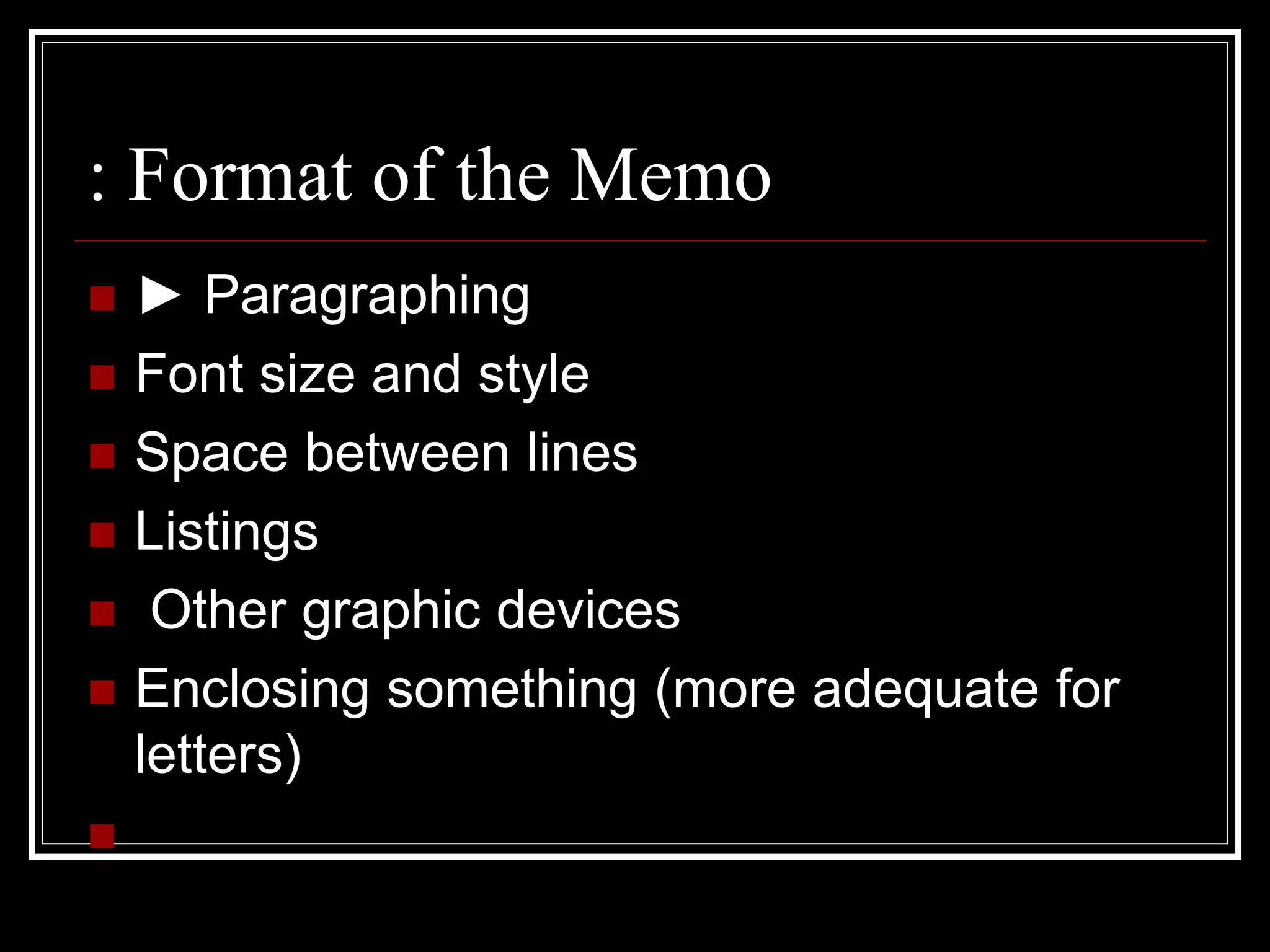 Writing a-memo in communication writing & skills | PPT