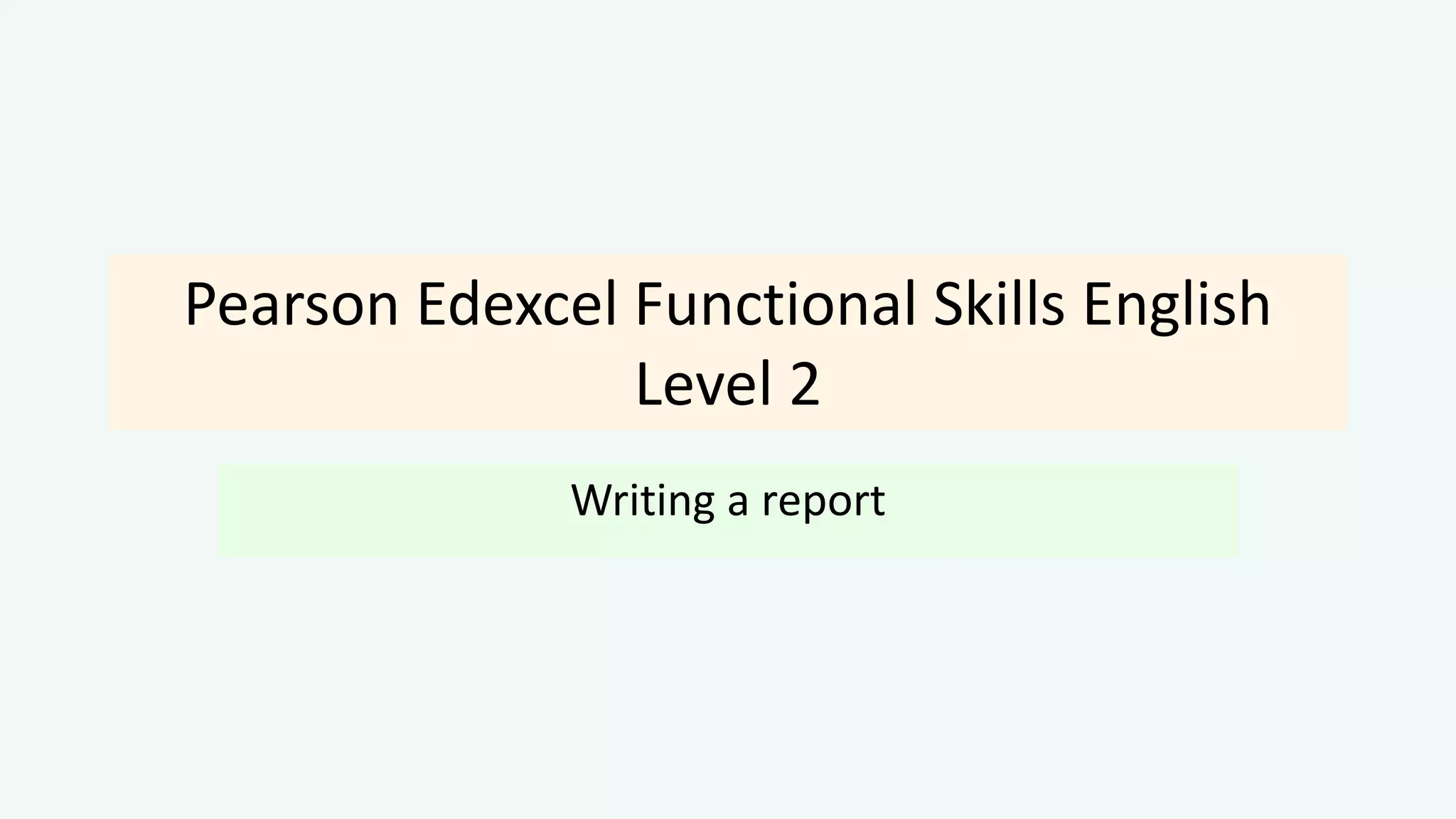 FS English Level 2 – April 22, 2023 (Writing Reports) | PDF